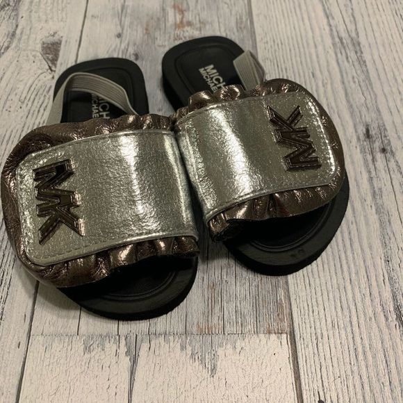 MICHAEL Michael Kors | Shoes | Michael Kors Silversandals | Poshmark